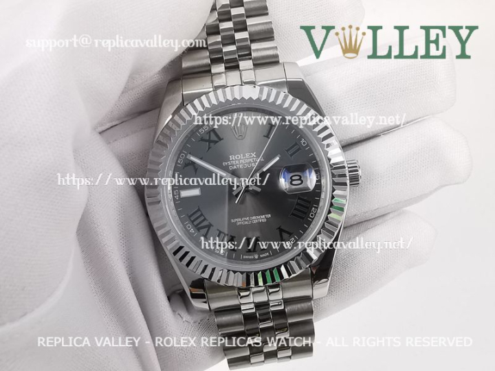 Rolex Datejust 126334 Fluted Bezel Slate Grey Dial